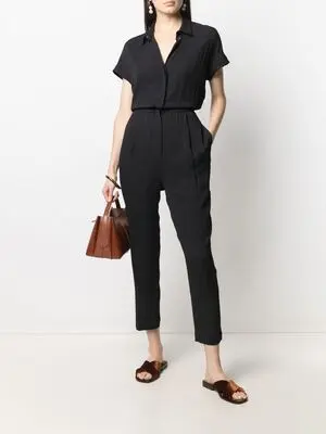 Fabiana Filippi Elasticated Short-sleeve Jumpsuit