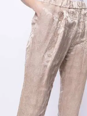 Fabiana Filippi High-rise Cropped Jacquard Trousers