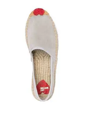 Moschino Heart Detail Suede Espadrilles