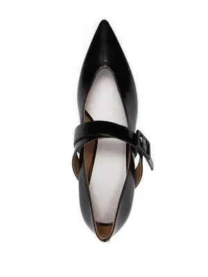MAISON MARGIELA Crossover-strap Leather Pumps