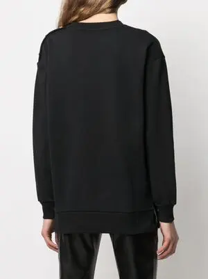 Philipp Plein Logo-print Cotton Sweatshirt - Black