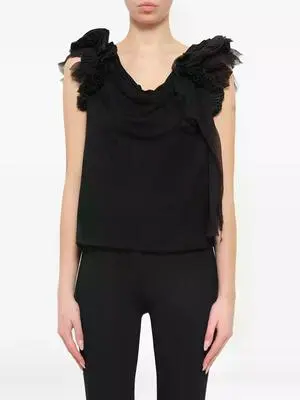 Givenchy Off-shoulder Frill Trim Blouse