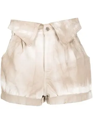 Stella McCartney Tie-dye Denim Shorts