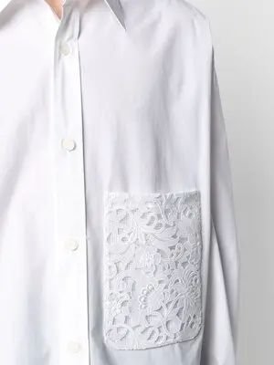 Valentino Garavani Floral Lace Pocket Shirt