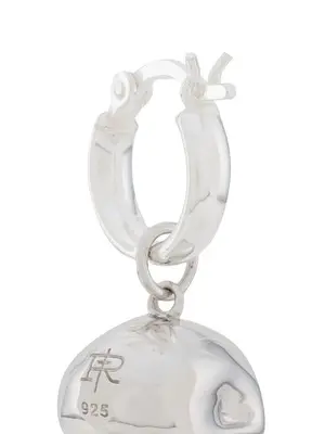 TRUE ROCKS Skull Hoop Earring - Metallic