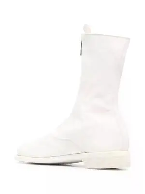 Guidi 310 Zip-up Ankle Boots - White