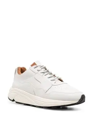 BUTTERO® Vinci Crackle-effect Leather Sneakers