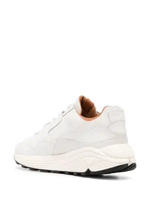 BUTTERO® Vinci Crackle-effect Leather Sneakers