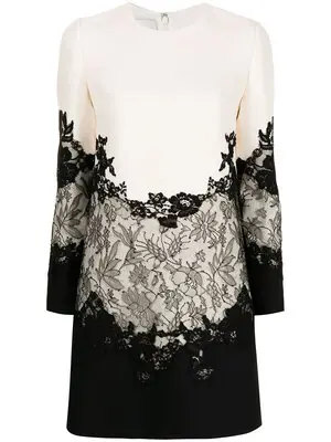 Valentino Garavani Lace-embellished Shift Dress