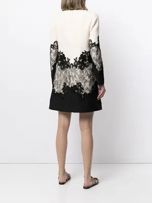 Valentino Garavani Lace-embellished Shift Dress