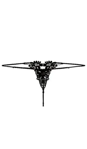 Kiki De Montparnasse Lace Ouvert Thong