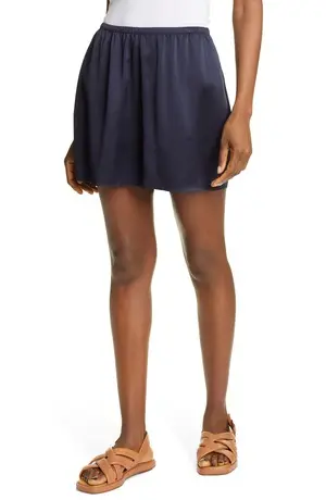 Vince Silk Satin Pull-on Shorts
