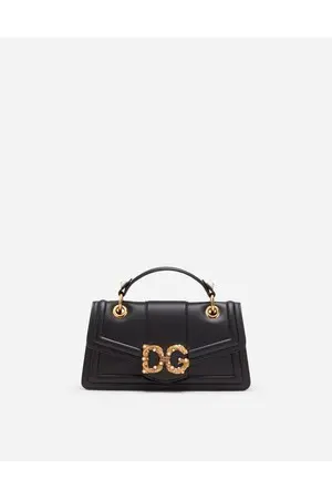 Dolce & Gabbana Calfskin Dg Amore Bag - Black