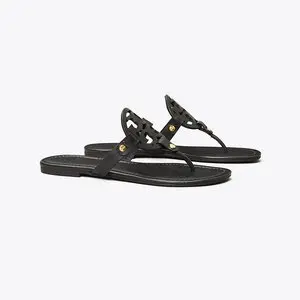 Tory Burch Tory Burch Miller Sandal, Leather, Extended Width Perfect Black