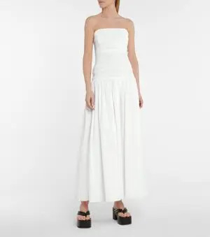 chinese dress ladies Celine Pink Striped Floral Corset Maxi Dress – Ellaé Lisqué main image 0
