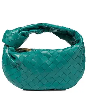 Bottega Veneta Jodie Mini Leather Tote Green