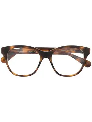 Gucci Interlocking G Soft-square Frame Glasses - Brown