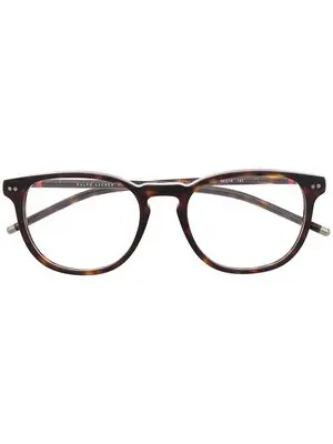 POLO RALPH LAUREN EYEWEAR Polo Ralph Lauren Tortoiseshell Round Eyeglasses - Brown