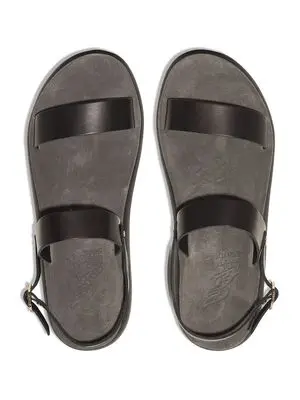 ANCIENT GREEK SANDALS Clio Comfort Flat Sandals - Black