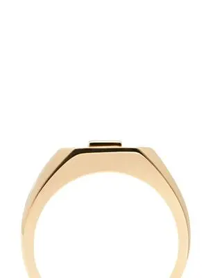 Shay 18k Yellow Baguette Diamond Signet Ring