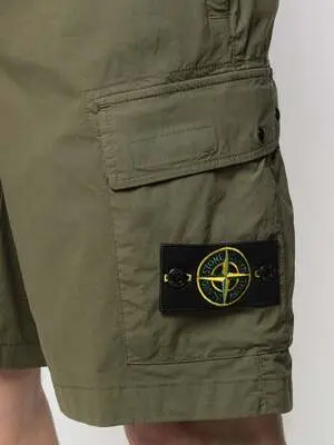 Stone Island Stretch-cotton Cargo Shorts