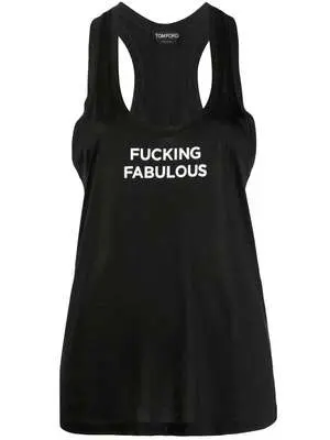 TOM FORD Slogan Print Vest