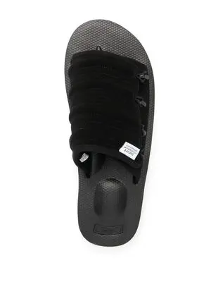 Suicoke Logo Open-toe Slides