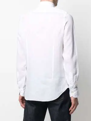 FINAMORE 1925 Collared Linen Shirt