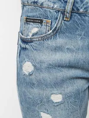 Philipp Plein Distressed Boyfriend Jeans