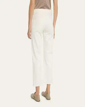 THE ROW Lesley Cropped Jeans - White