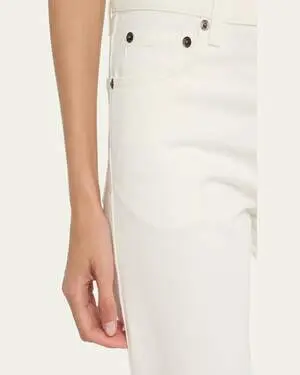 THE ROW Lesley Cropped Jeans - White