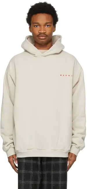 Marni Marni Black Flower Pin Hoodie - Complete Price