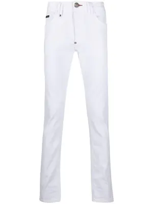 Philipp Plein Straight-cut Jeans - White