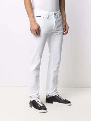 Philipp Plein Straight-cut Jeans - White