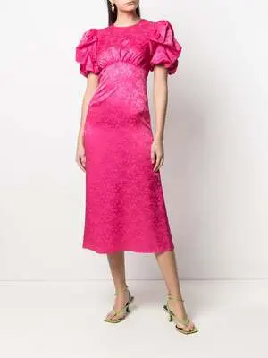 Andamane Satin Floral-print Dress