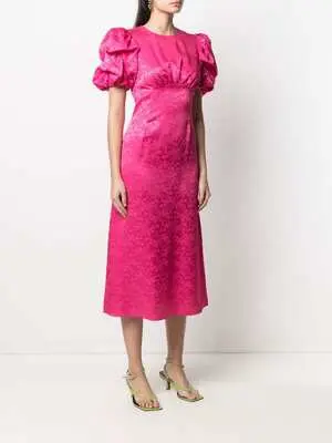 Andamane Satin Floral-print Dress