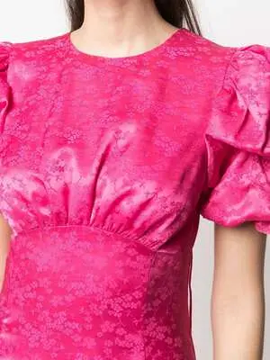 Andamane Satin Floral-print Dress