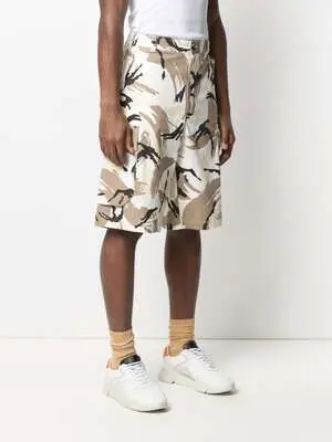 Kenzo Camouflage Cargo Bermuda Shorts