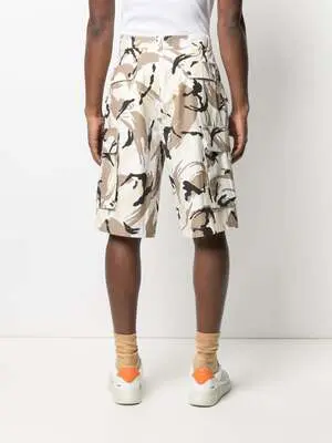 Kenzo Camouflage Cargo Bermuda Shorts