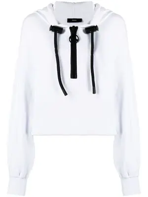 DIESEL® Cropped Cotton Hoodie