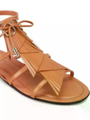 TOD'S Fringed Flat Sandals