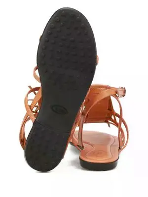 TOD'S Fringed Flat Sandals
