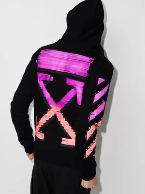Off-White Marker Arrows Zip-Up Hoodie - Black | Editorialist