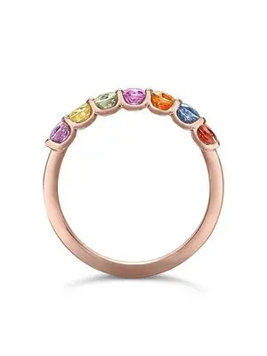 PRAGNELL 18kt Rose Gold Sapphire Ring - Pink