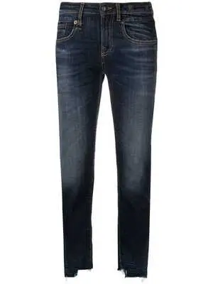 R13 Mid-rise Cropped Jeans