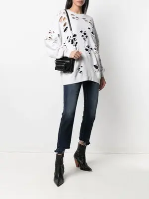 R13 Mid-rise Cropped Jeans