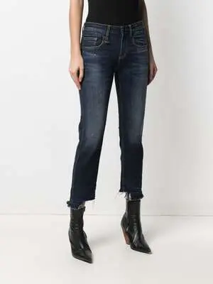 R13 Mid-rise Cropped Jeans