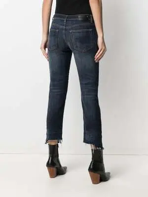 R13 Mid-rise Cropped Jeans