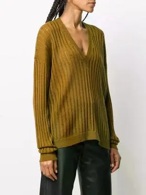 UMA WANG Semi-sheer Cashmere Jumper