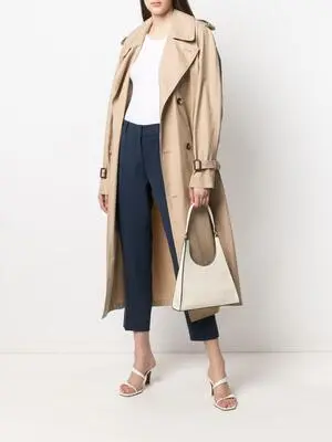 Michael Kors Cropped Crepe Trousers - Blue